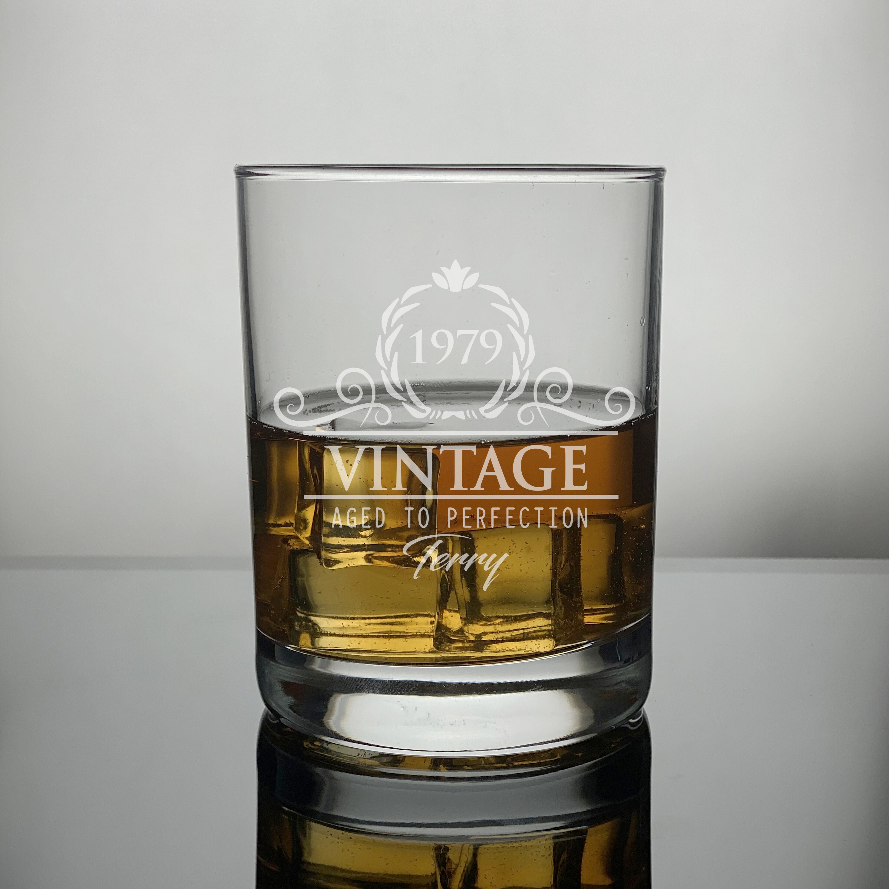 Personalized Vintage Glass Aged to Perfection Aged 50 Years | Etsy