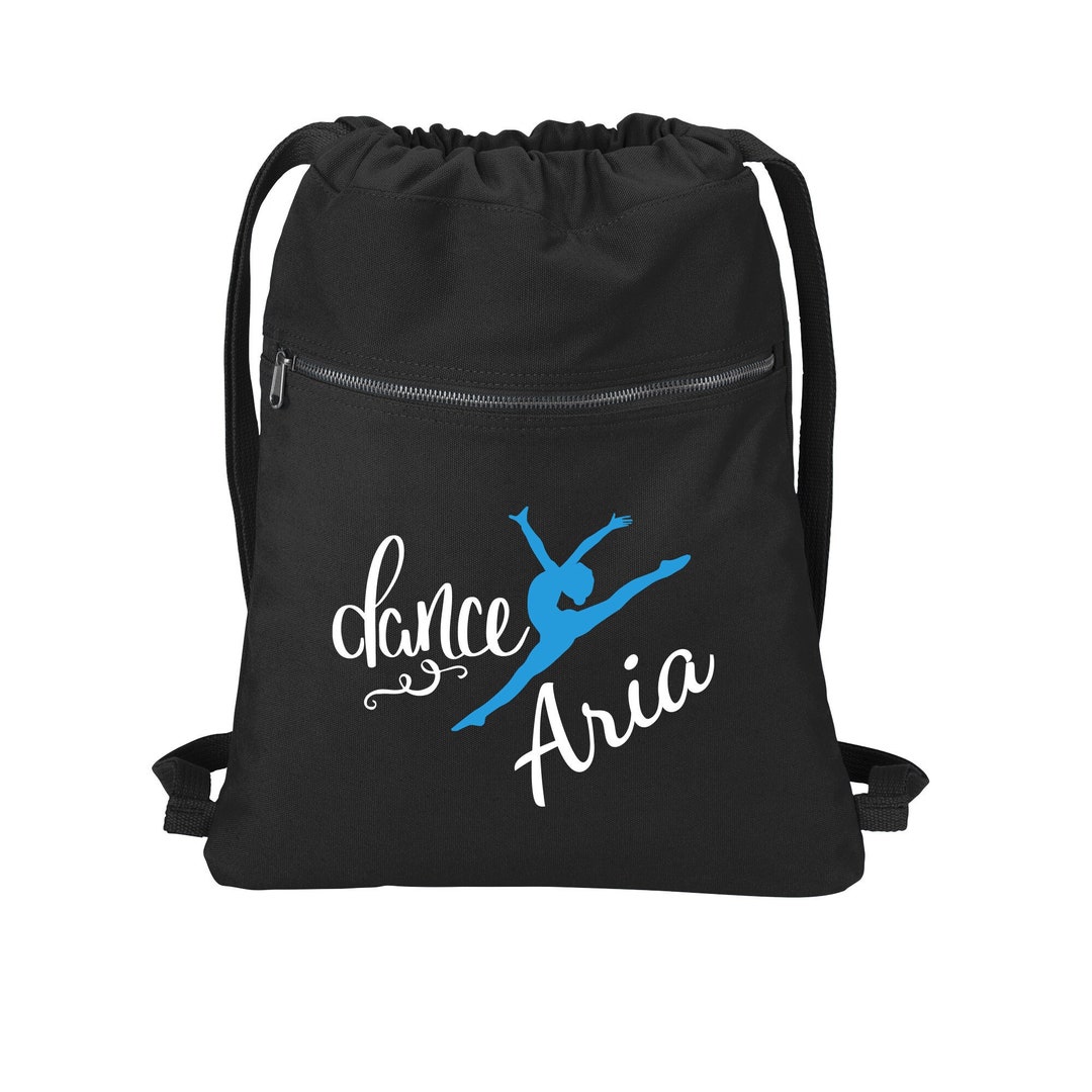 Personalized Cinch Pack, Custom Dance Backpack, Monogram Custom Name ...