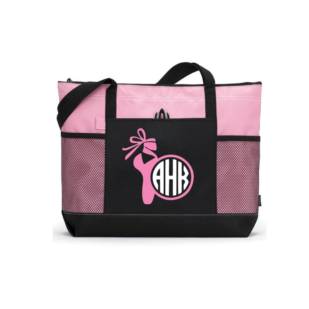 Monogram Tote Bag, Dance Monogram, Monogram Dance Bag, Ballerina ...
