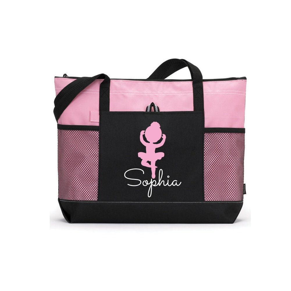Custom Dance Bag Dance Tote Bag Personalized Tote Pink Tote - Etsy