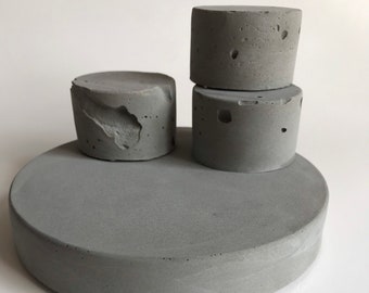 Concrete Display Stand Cylinder Photo Props | Etsy