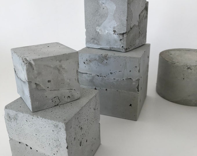Concrete Display SET - Cylinders and Blocks - Etsy