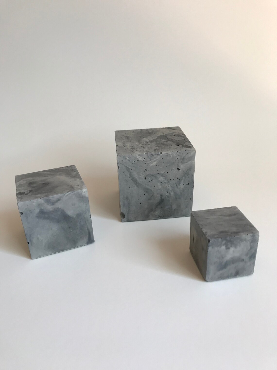 Set of 3 Concrete Display Blocks for Jewelry Display Photo | Etsy
