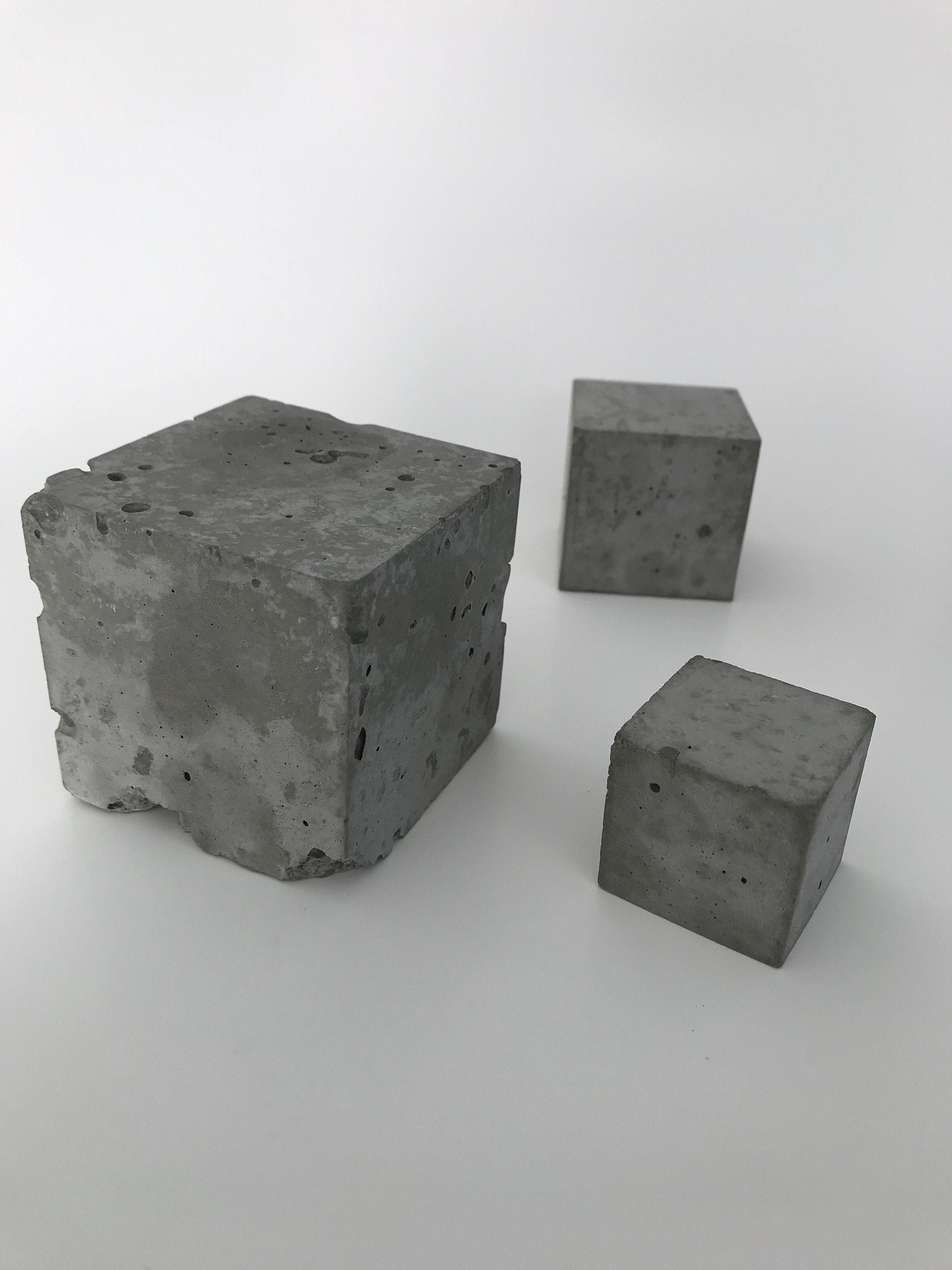 Set of 3 Concrete Display Blocks for Jewelry Display Photo | Etsy