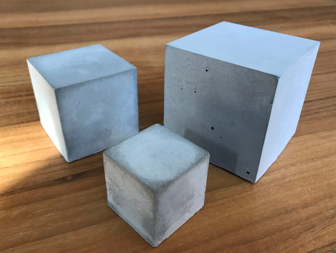 Set of 3 Concrete Display Blocks for Jewelry Display, Photo Prop, Shelf ...