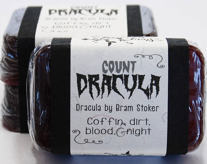 Count Dracula, Bram Stoker, Halloween Glycerin Soap Bar - Handmade ...
