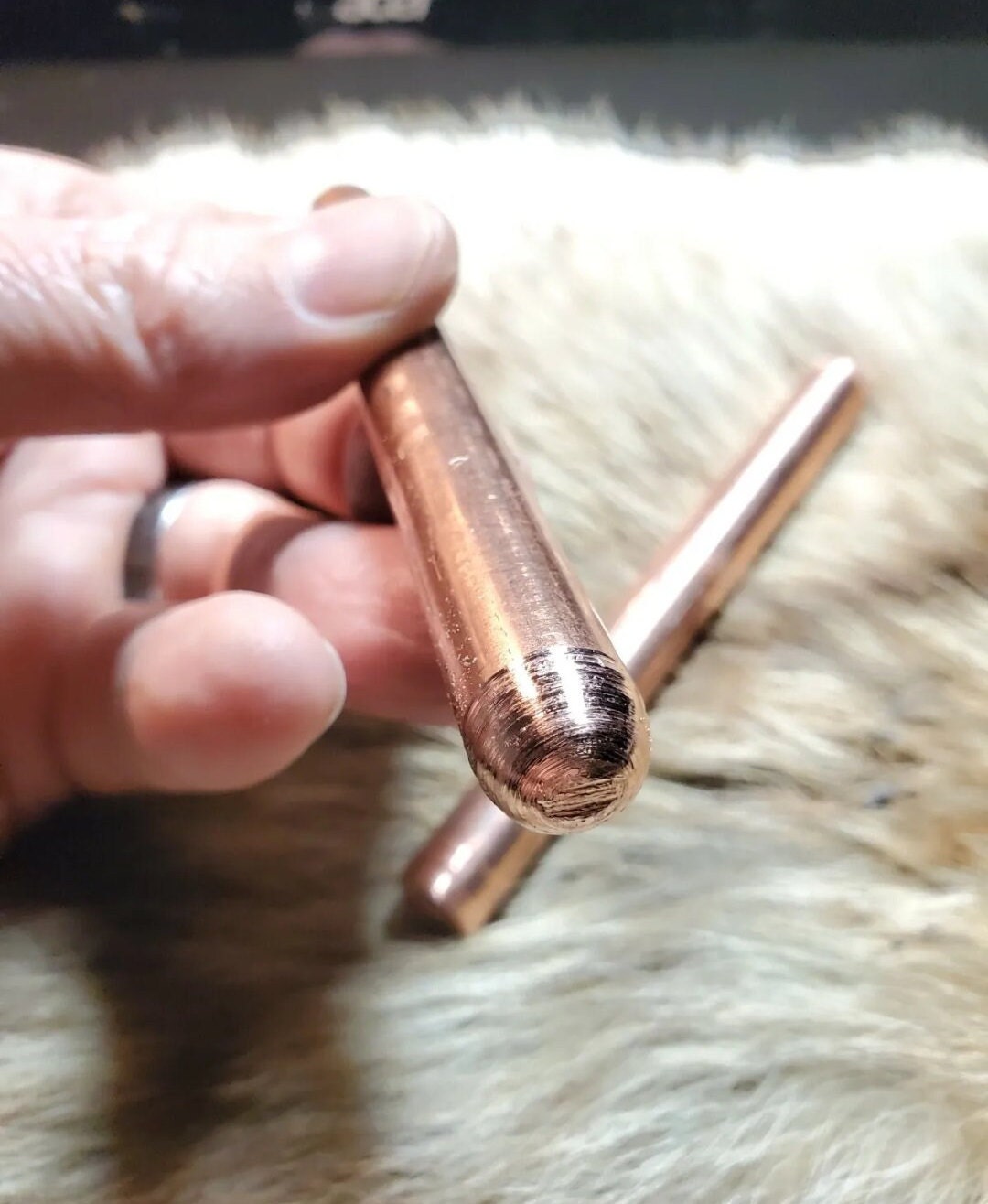 Solid Precision Copper Bopper Percussion Tool Flint Knapping Primitive ...