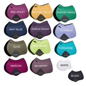 Personalized WB Jump Solid Saddle Pad, English Jump Saddle Pad ...