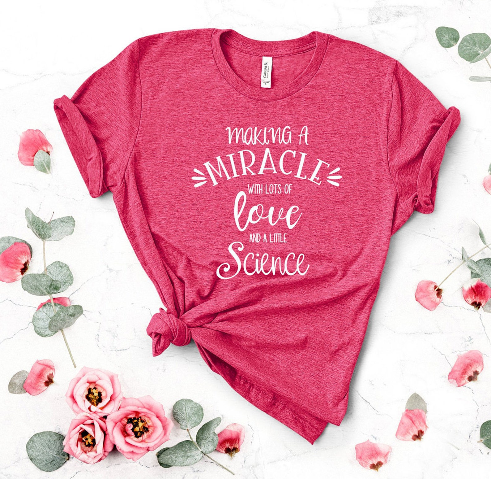 Making A Miracle IVF Shirt Infertility Gift IVF Iui Ttc - Etsy