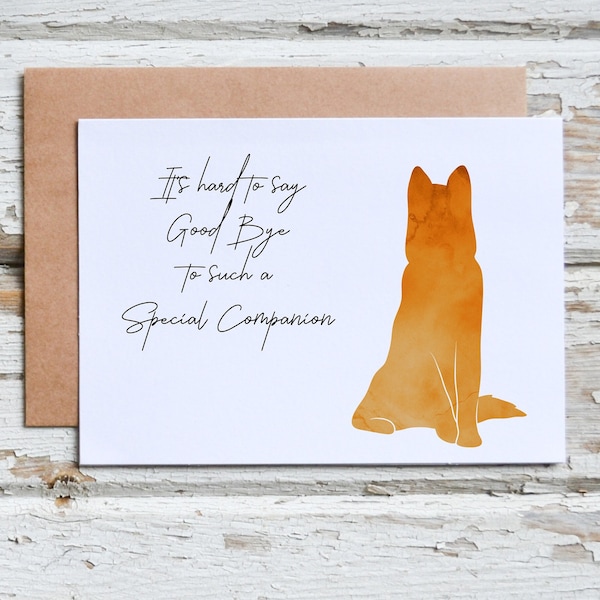 Dog Goodbye Card - Etsy