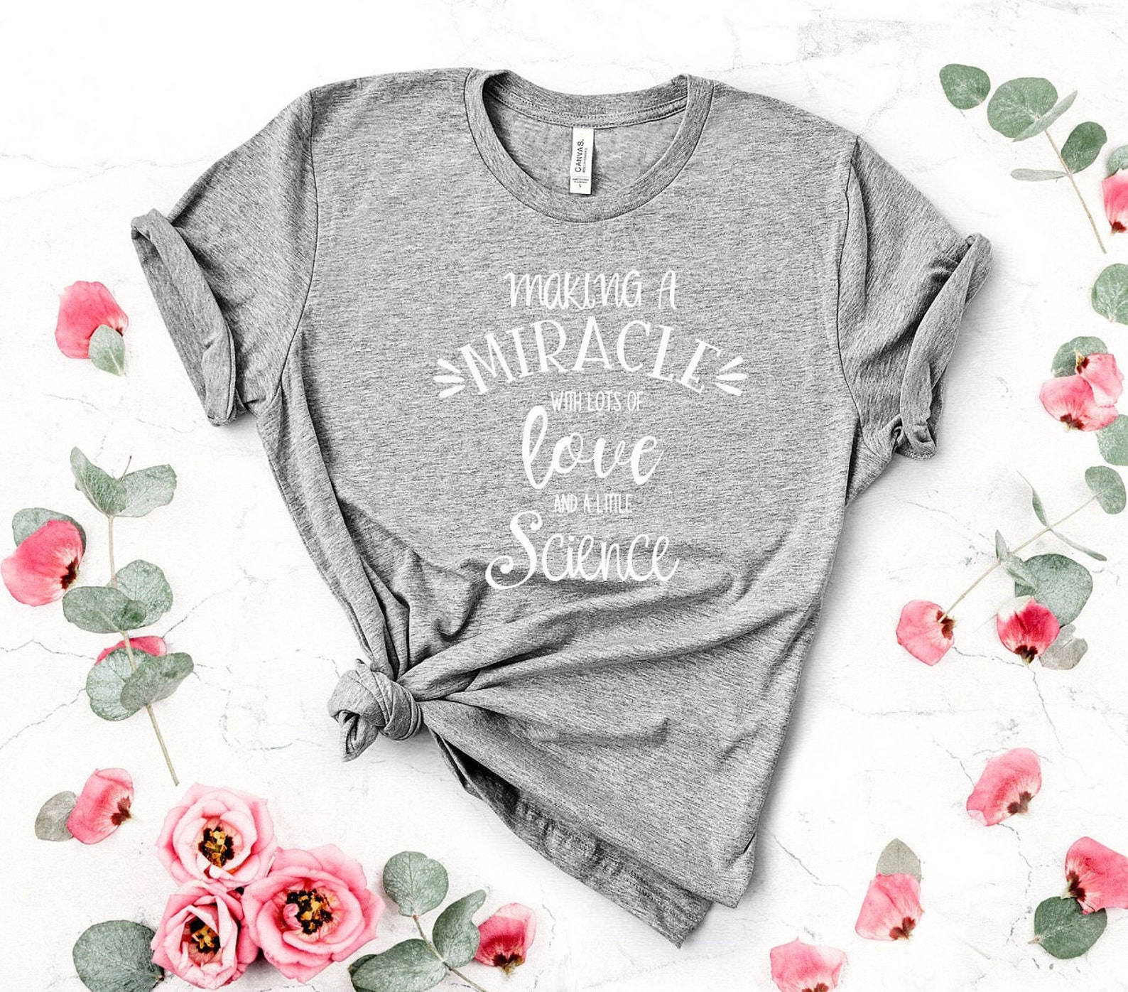 Making A Miracle IVF Shirt Infertility Gift IVF Iui Ttc - Etsy