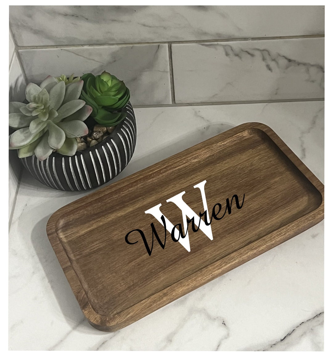 Personalized Wood Jewelry Ring Tray, Wood Perfume Tray, Family Tree ...