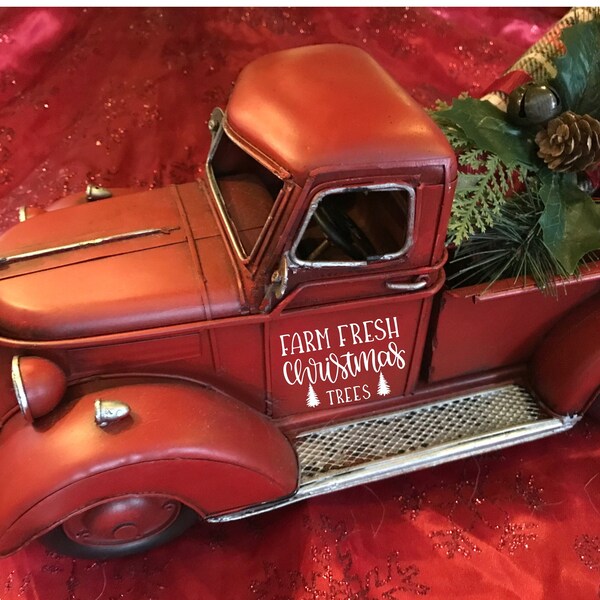 Rustic Red Truck - Etsy