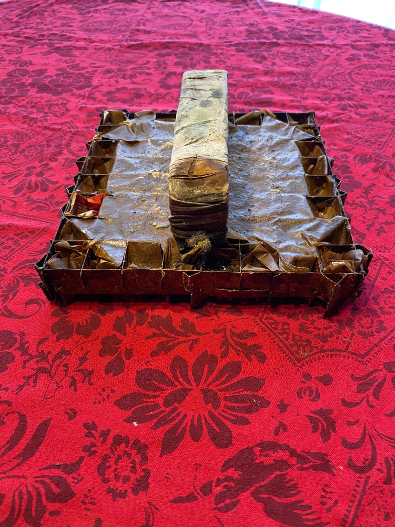 Rose and Cross-hatch Indonesian Copper Tjap Stamp - Etsy