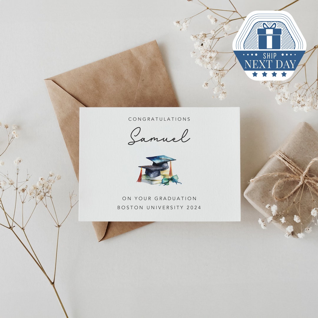 Personalized Graduation Card, Set of Congratulations Grad Card, Grad ...