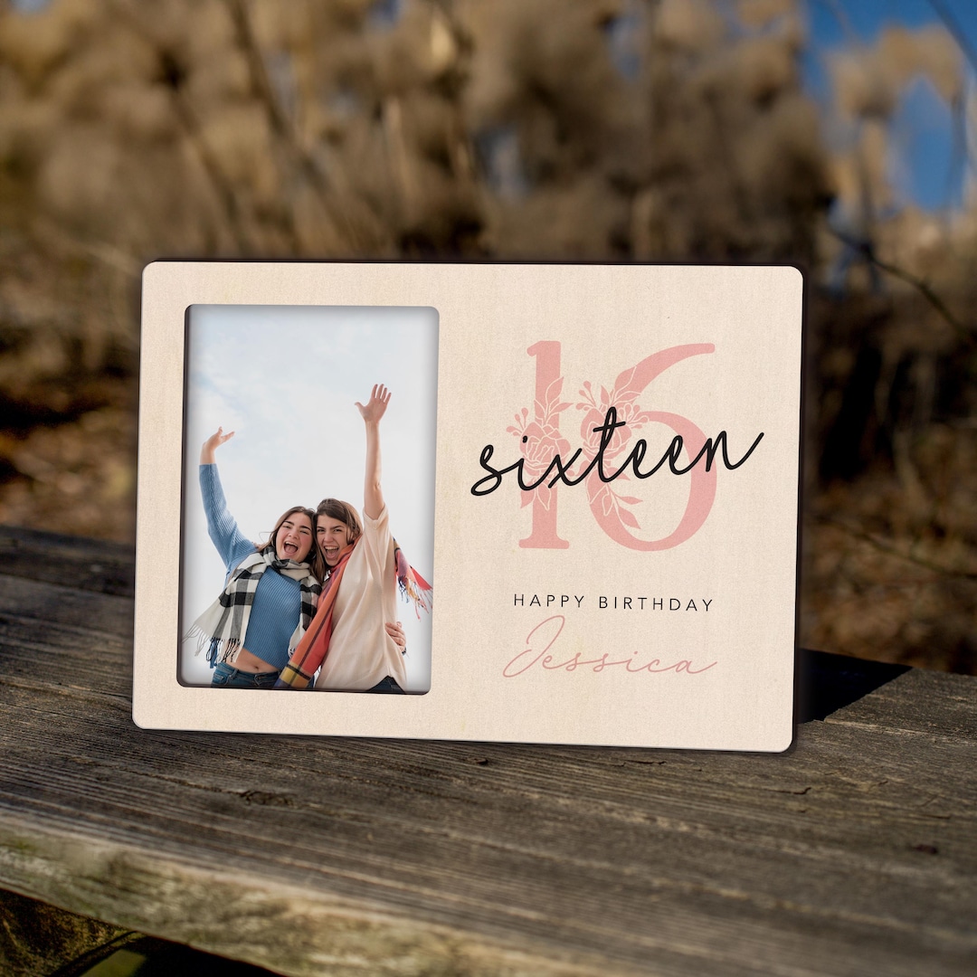 Personalized Sweet Sixteen Photo Frame | 16th Birthday Gift - Etsy