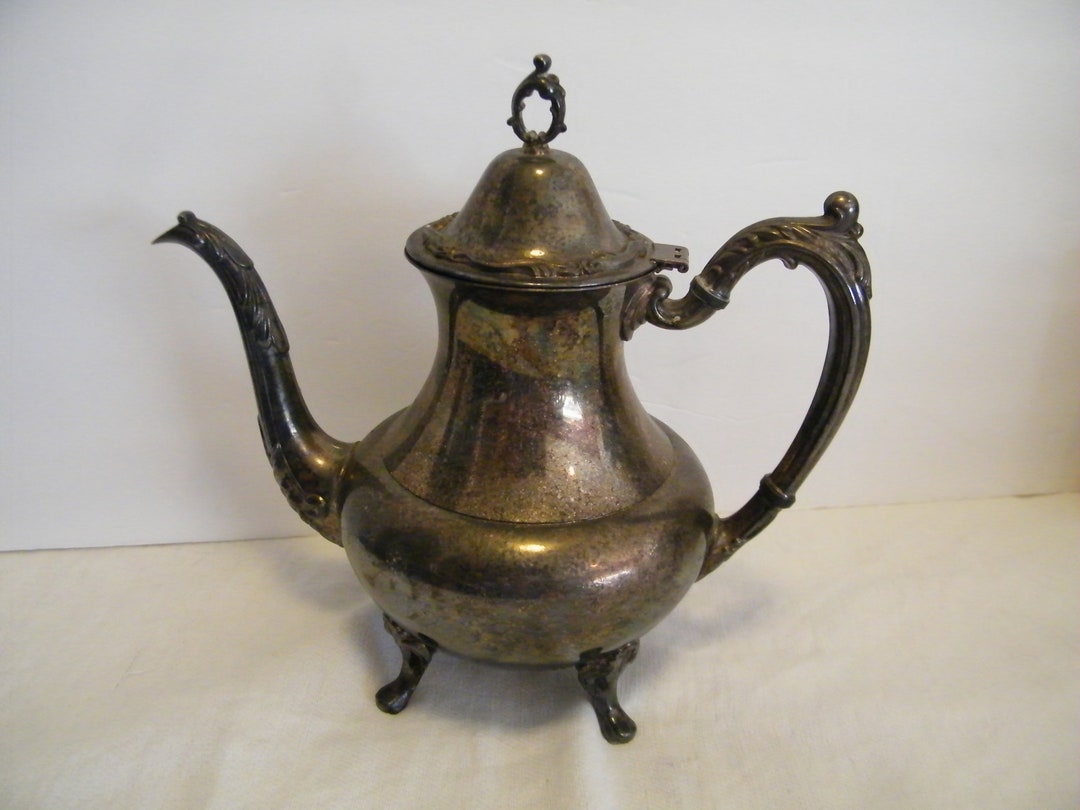Vintage Oneida Silver Plate Teapot With Great Patina, Can Either Be ...