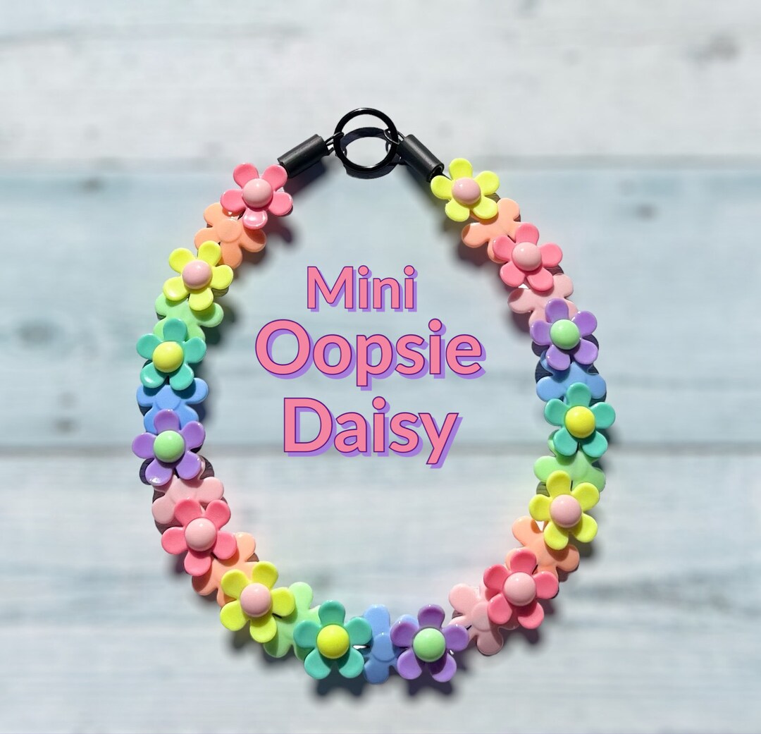 Mini Oopsie Daisy, Decorative Only, Mini Flower Collar, Mini Size Beads ...