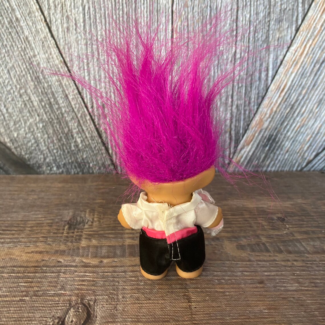 Vintage Ring Bearer Troll Doll wedding Troll With Pink Hair - Etsy