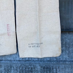 Vintage Washed and Ironed Unprinted Cotton Muslin Sack (group of 2) 60s ...