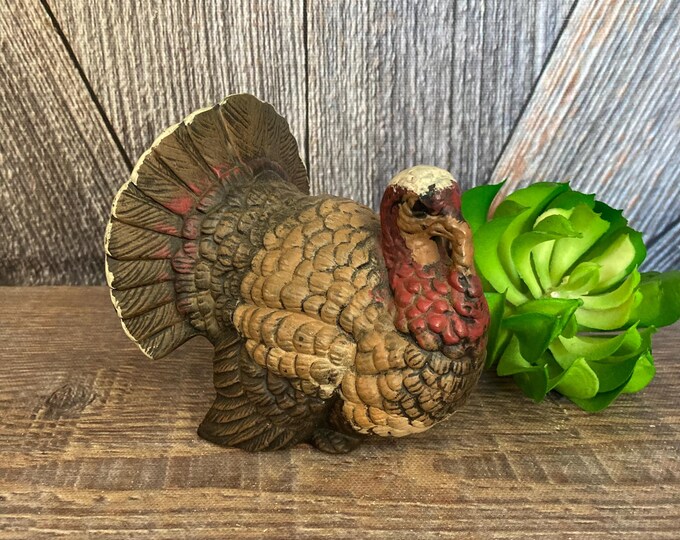 Vintage Ceramic Turkey Figurine Ceramic Turkey Thanksgiving Centerpiece ...