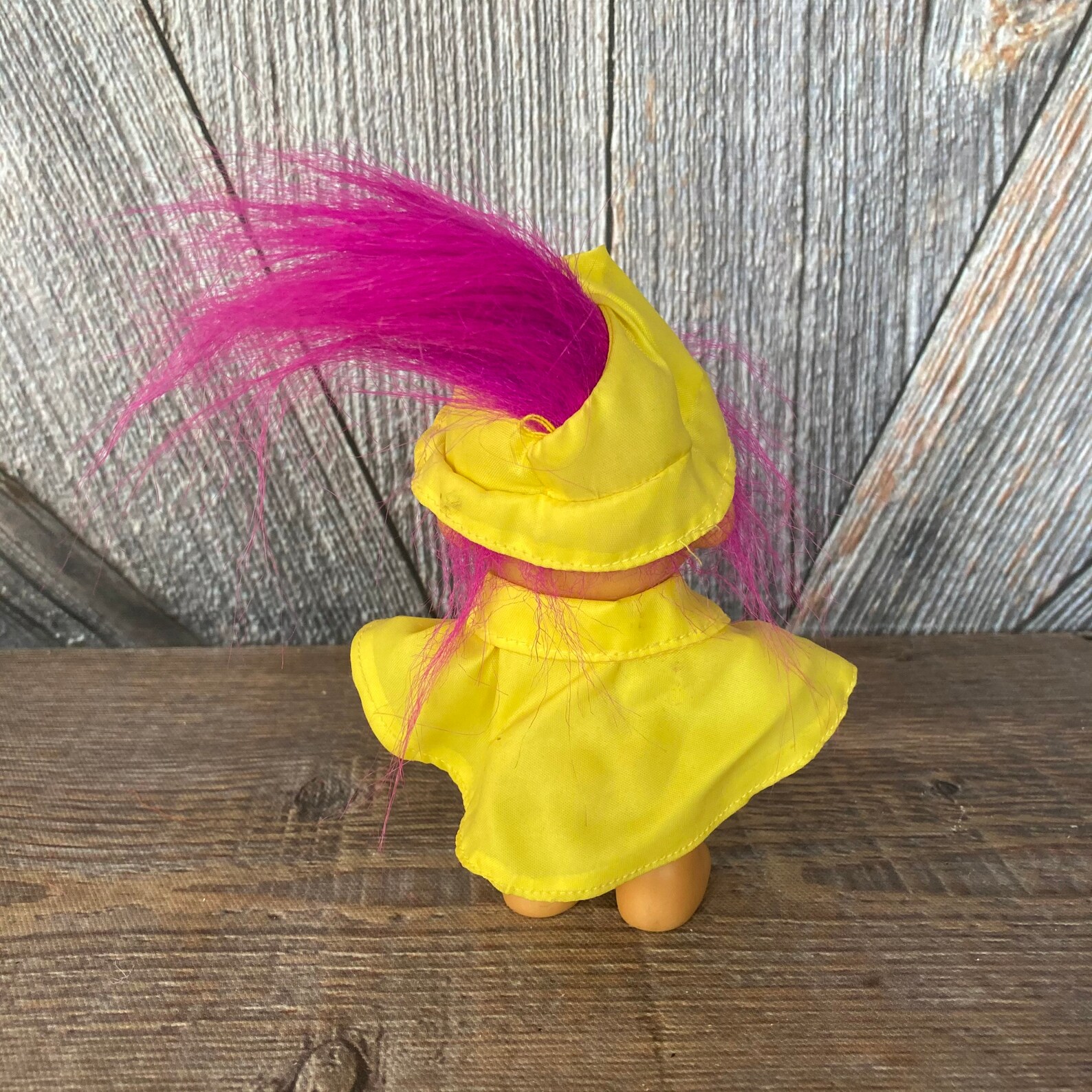 Vintage Troll Doll rain Coat Spring Easter Troll Pink Hair - Etsy