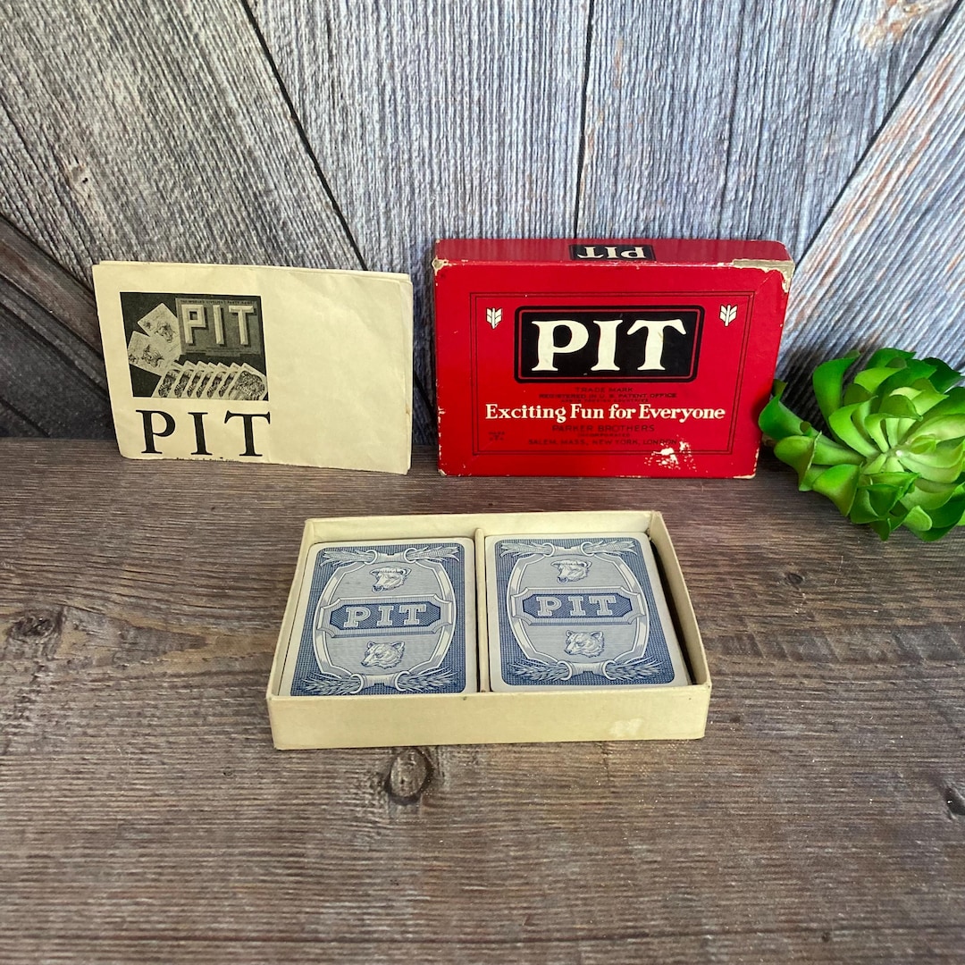 Vintage Pit Card Game, Parker Brothers Pit A Frenzied Card Trading Game ...