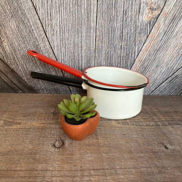 Red White Enamelware - Etsy