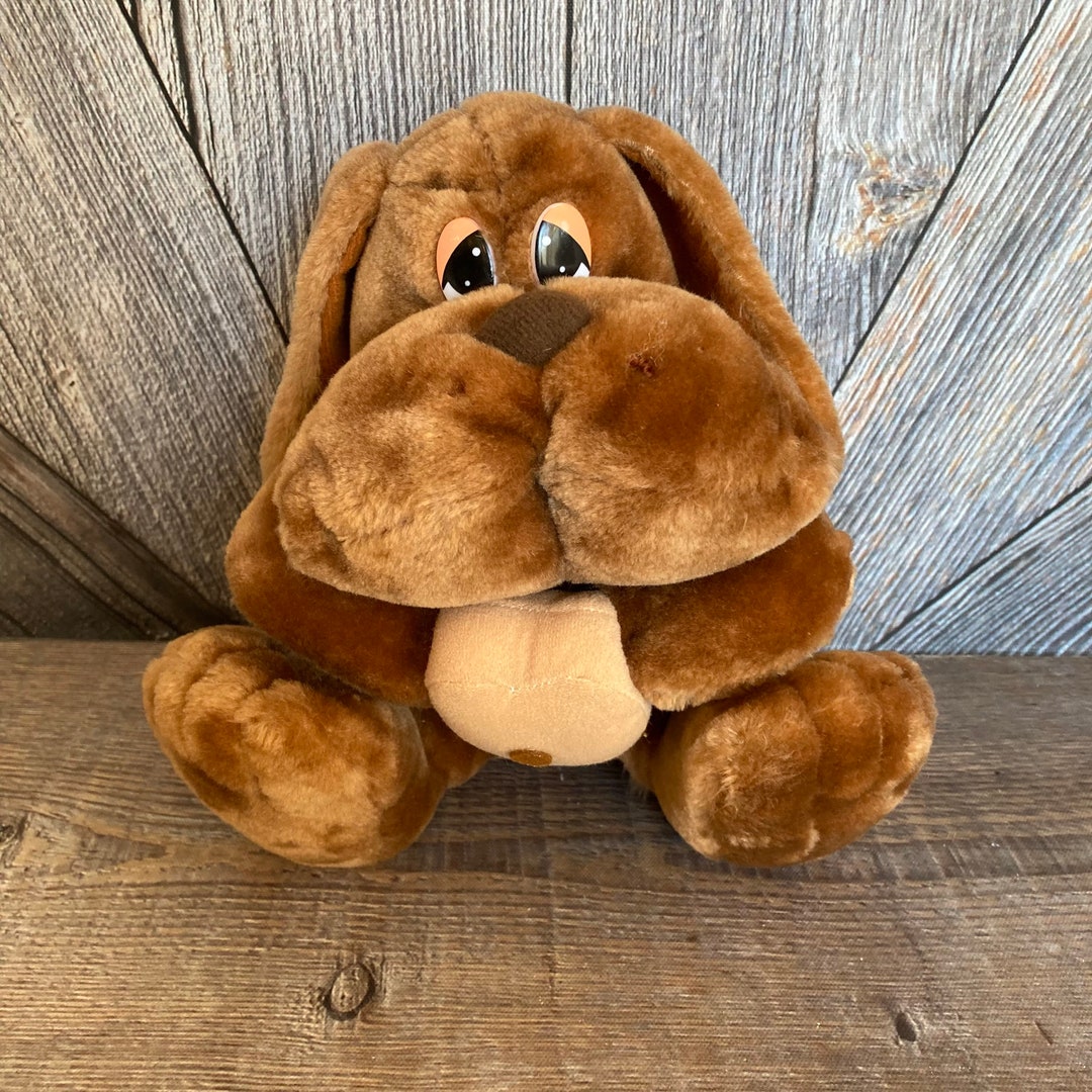 Vintage Dog Plush 1990s Hound Dog Etone 10 Inch ORIGINAL 90 Toy Stuffed ...