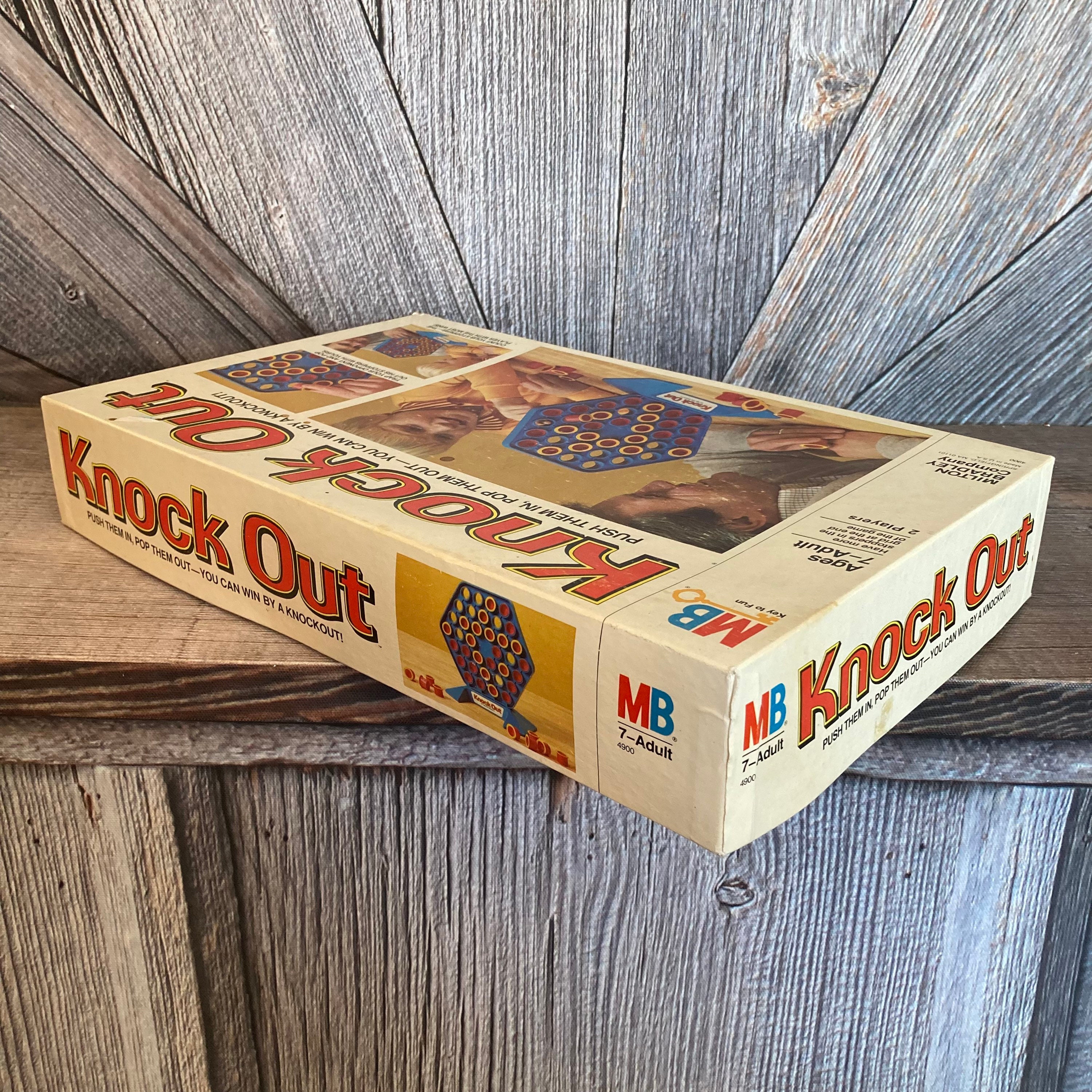 Vintage Knock Out Game Board Game Milton Bradley 4900 Best Friends Gift ...