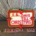 Vintage Christmas Countdown Ornament Handmade Plastic Cross Stitch ...