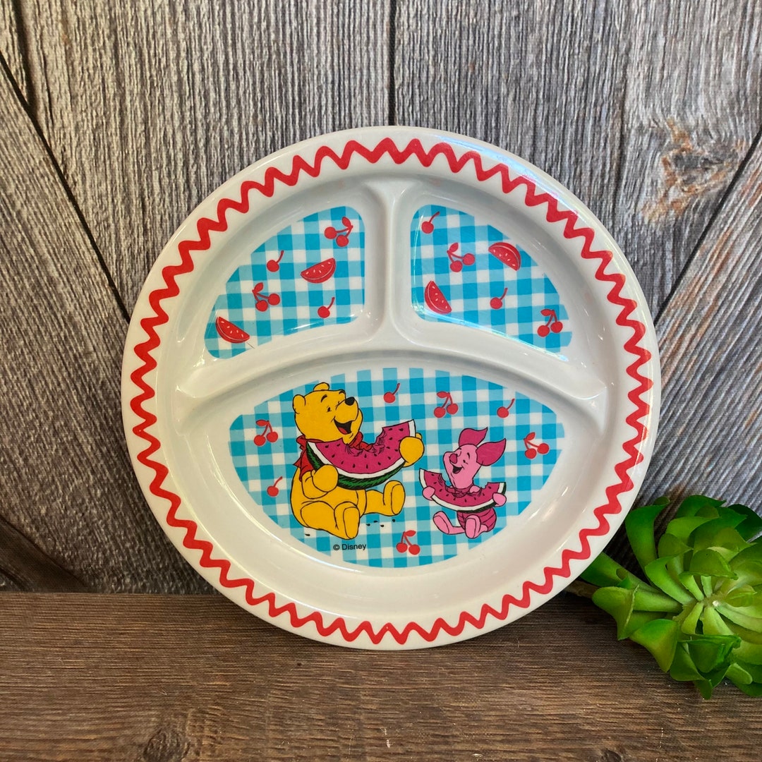 Vintage Pooh Plate winnie the Pooh Tigger Eeyore Piglet Melmac Bowl Zak ...