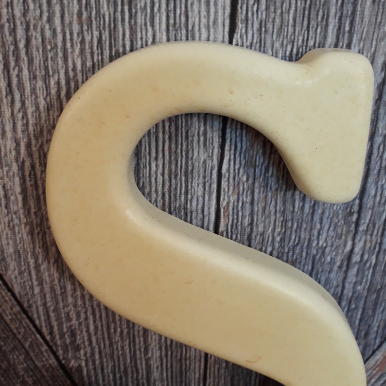 Vintage Letter S Old Sign off White Large 8 Inch Plastic - Etsy