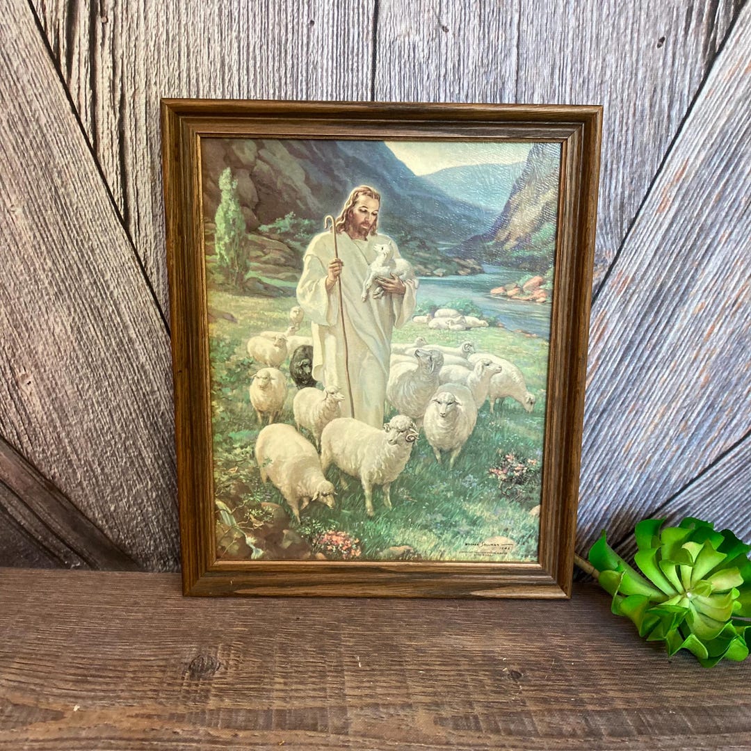 Vintage Shepherd Print Warner Sallman 1942 the Lord is My Shepard Jesus ...