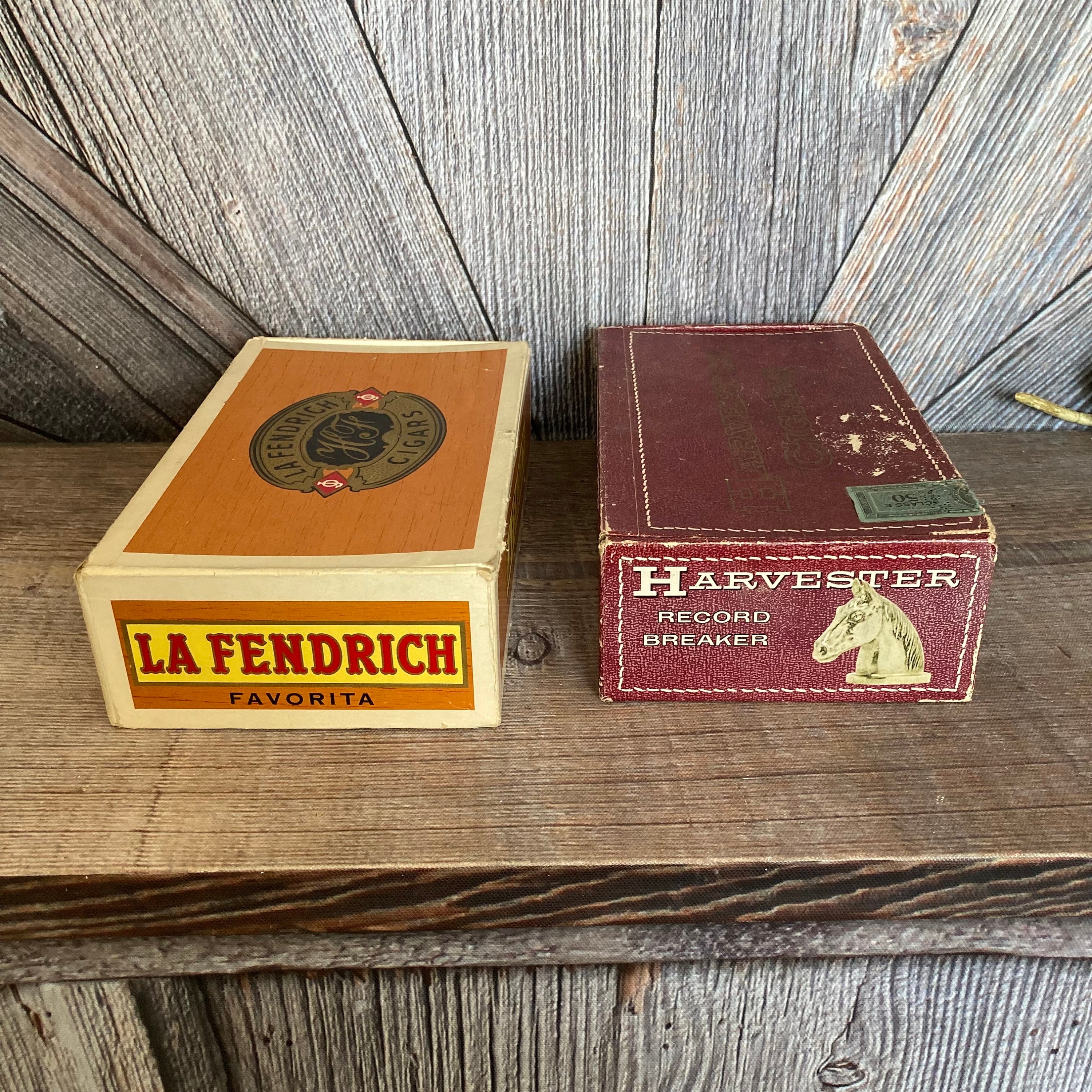 2 Vintage Cigar Boxes Authentic Cigar Box {harvester La Ferndrich ...