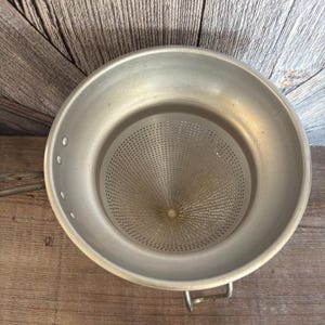 Vintage Strainer Sieve With Pestle Can Canning Applesauce Tripod Stand ...