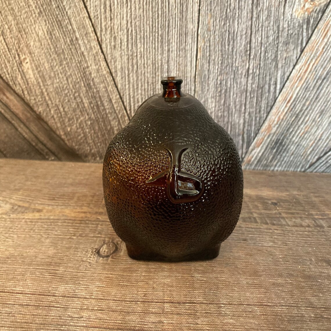 Vintage Glass Piggy Bank Kids Bank {vintage Brown Glass Coin Bank Piggy ...