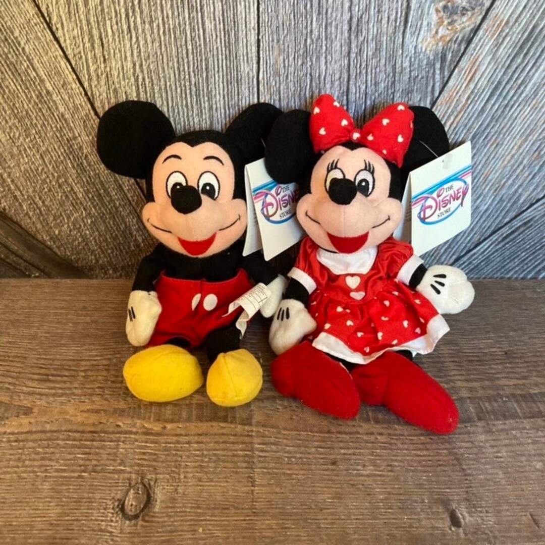 Vintage Mickey Mouse Minnie Mouse Bean Babies {red Poka Dot Classic ...