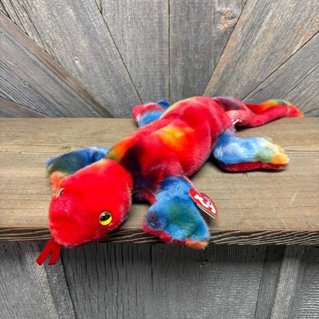 Vintage Lizzy Lizard Beanie Buddy Large Ty Beanie Baby Beanie Babies ...