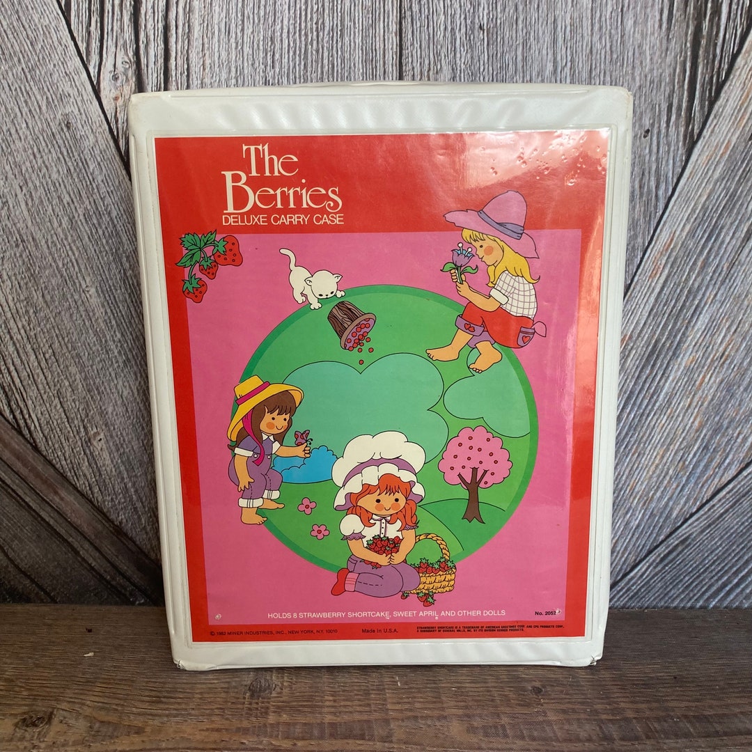 Vintage Strawberry Shortcake Carry Case the Berries Deluxe Carry Case ...