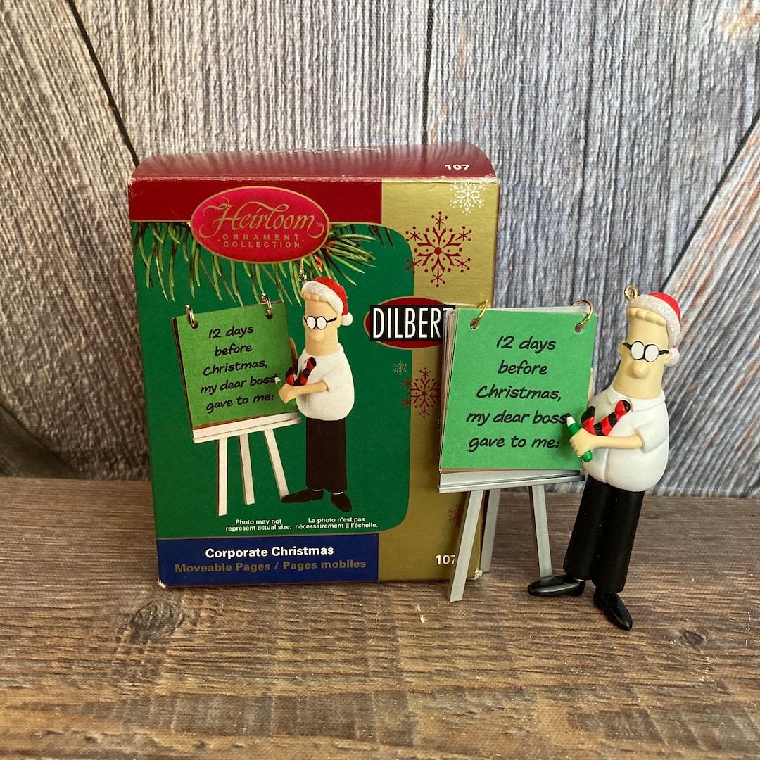 Vintage Dilbert Christmas Ornament {dilbert Corporate Christmas 12 Days ...