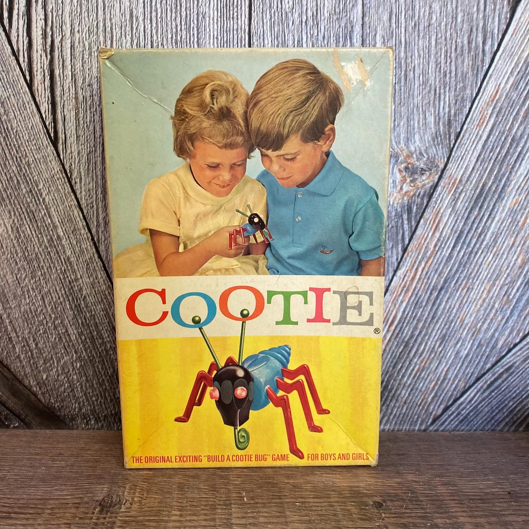 Vintage Cootie Game 1949 Complete the Game of Cootie Schaper Plastic ...