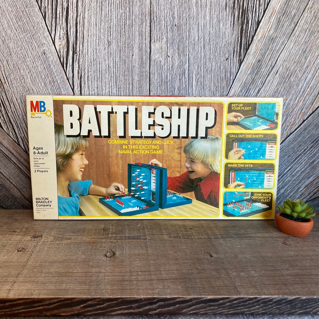 Vintage Battleship Game Strategy and Luck Naval Action Game COMPLETE ...