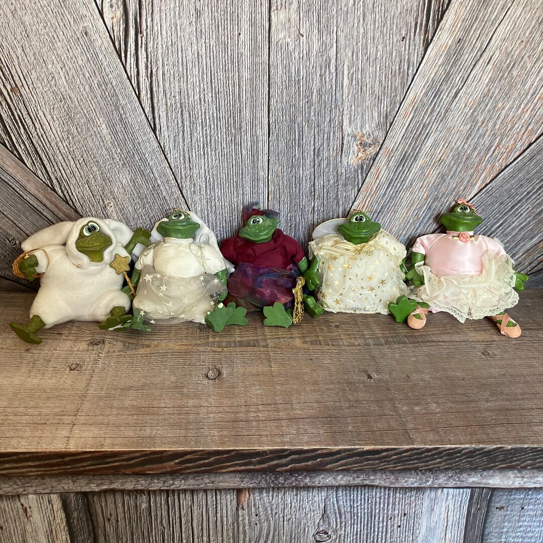 5 Frog Lot Russ Berrie Kathleen Kelly Critter Factory Bailey Rina ...