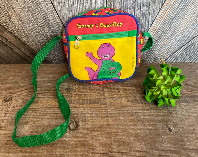 Vintage Barney Purse Bag {90s Kids Bag School Kids Bag} Barney the ...