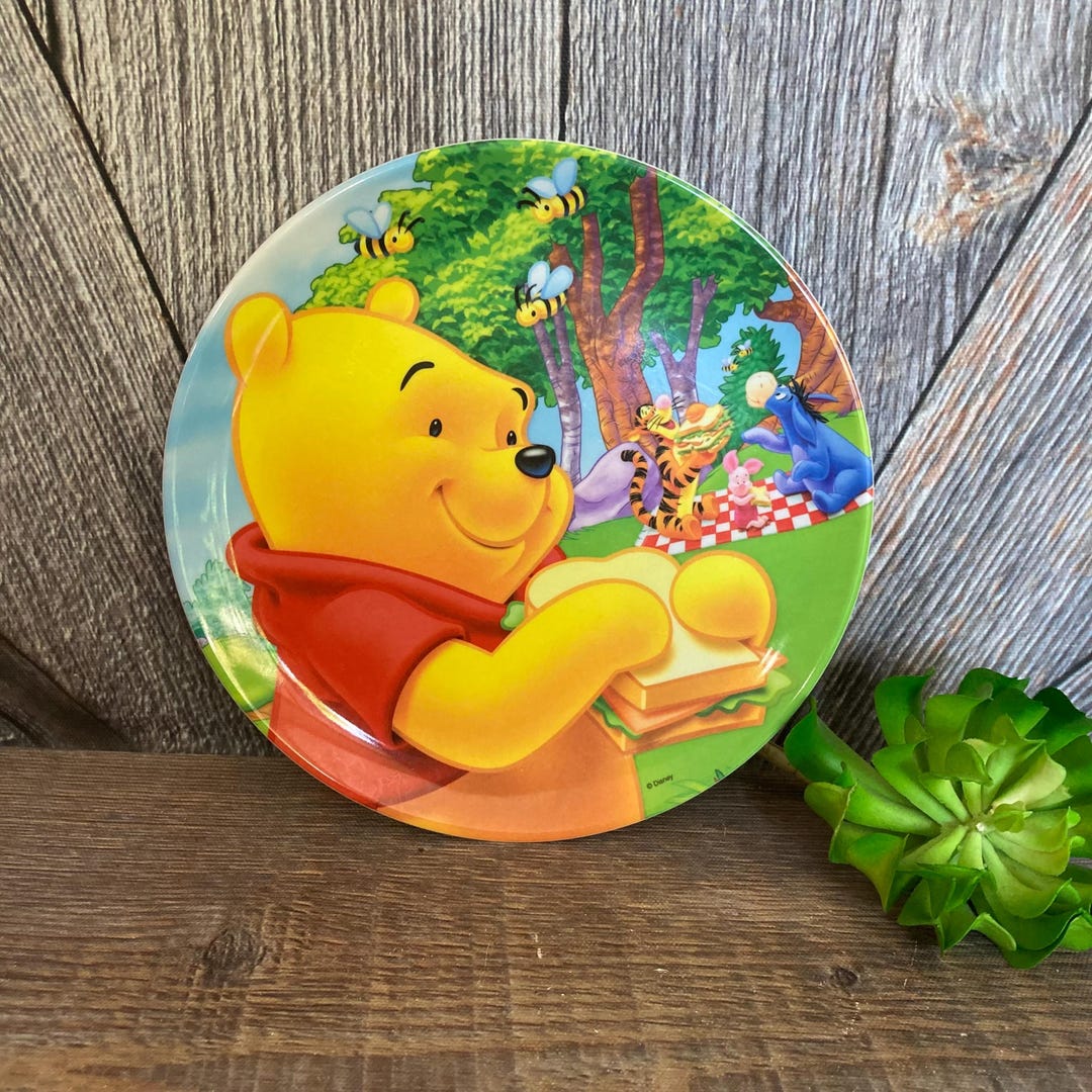 Vintage Pooh Plate winnie the Pooh Tigger Eeyore Piglet Melmac Bowl Zak ...