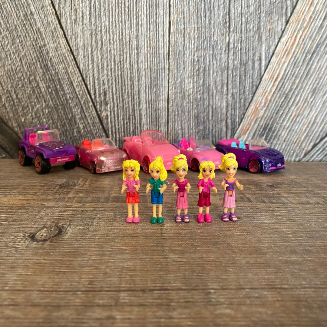 Vintage Polly Pocket Car Lot Race to the Mall, Y2K 2000s Polly Pockets ...
