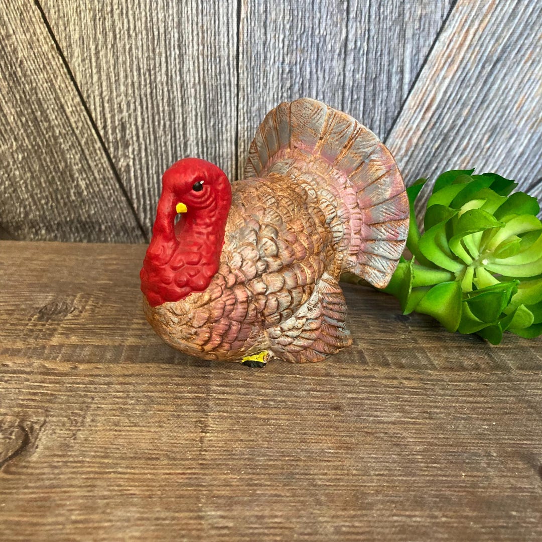 Vintage Ceramic Turkey Glazed Ceramic Turkey Thanksgiving Centerpiece ...
