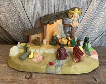 Plastic Nativity Scene | Etsy