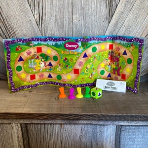 Vintage Barney Musical Parade Game Board Game Learn Shapes and Colors ...